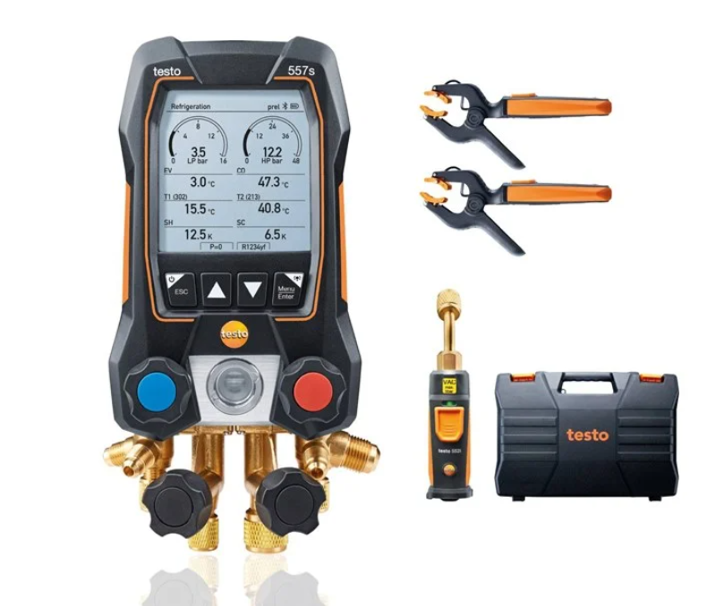 testo 557s Smart Vacuum Kit - Smart digital manifold with wireless ...